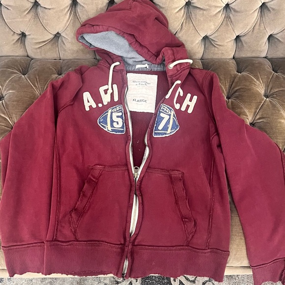 Abercrombie & Fitch | Shirts | Abercrombie Fitch Maroon Hoodie Xl | Poshmark